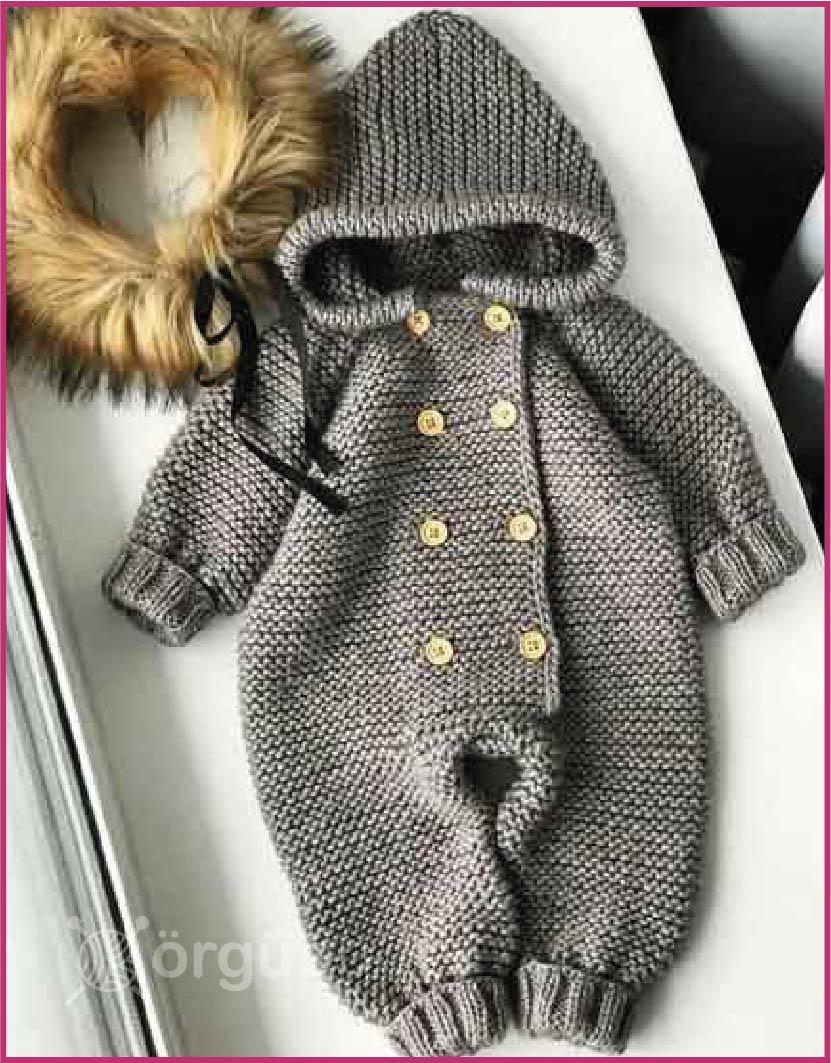 Örgü Bebek Tulumu Anlatımlı Yapılışı - Örgübu.com